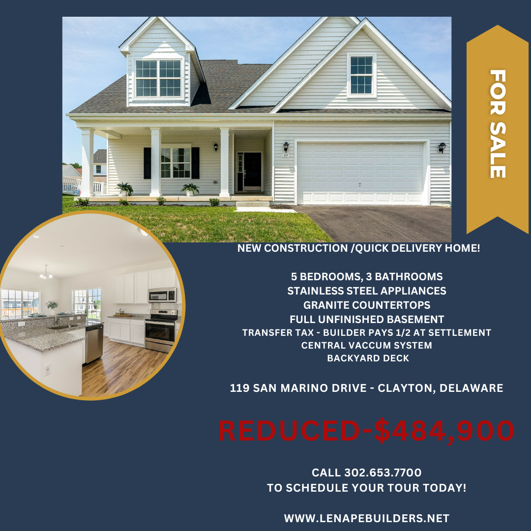 Quick Delivery Homes | Lenape Builders